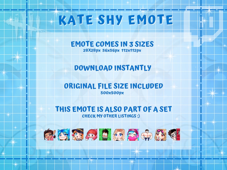 Kate Denson Shy Emote Dead by Daylight Twitch Sub/bit - Etsy
