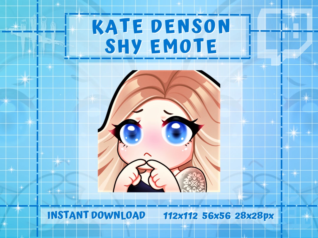 Kate Denson Shy Emote Dead by Daylight Twitch Sub/bit Emotes - Etsy