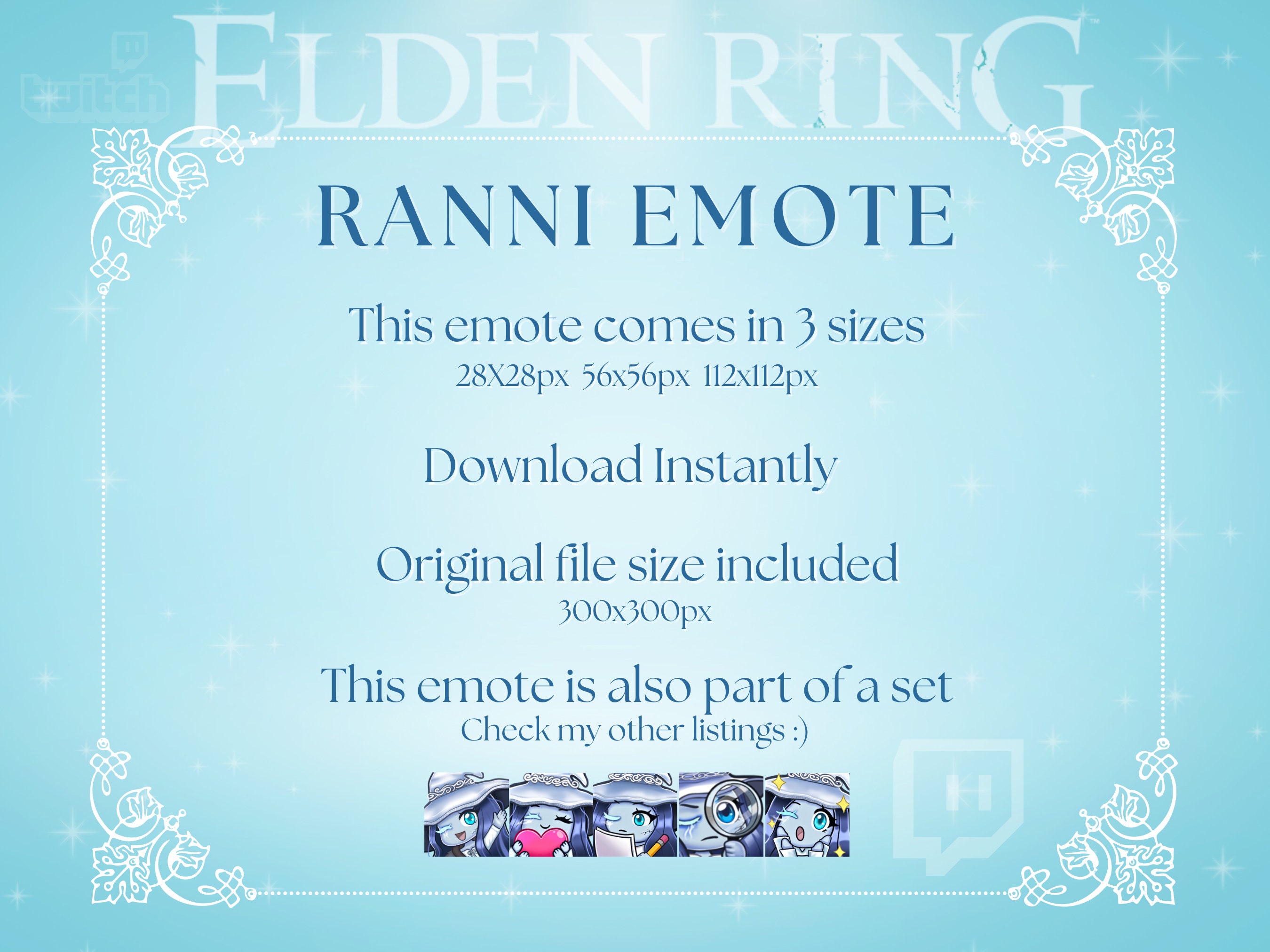 Cute Ranni the Witch Wave Emote | Elden Ring Emote | Twitch, Discord ...
