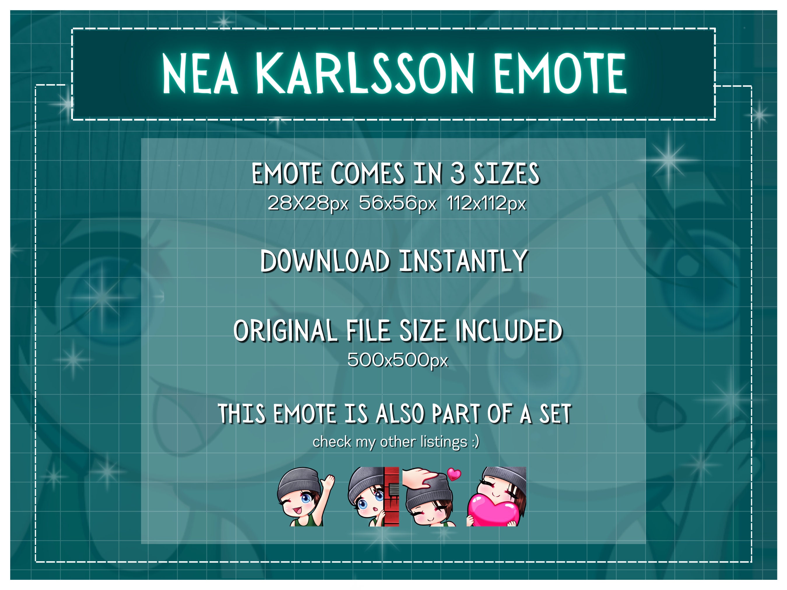 Nea Karlsson Peek/locker Emote | Dead by Daylight | Twitch Sub/bit ...