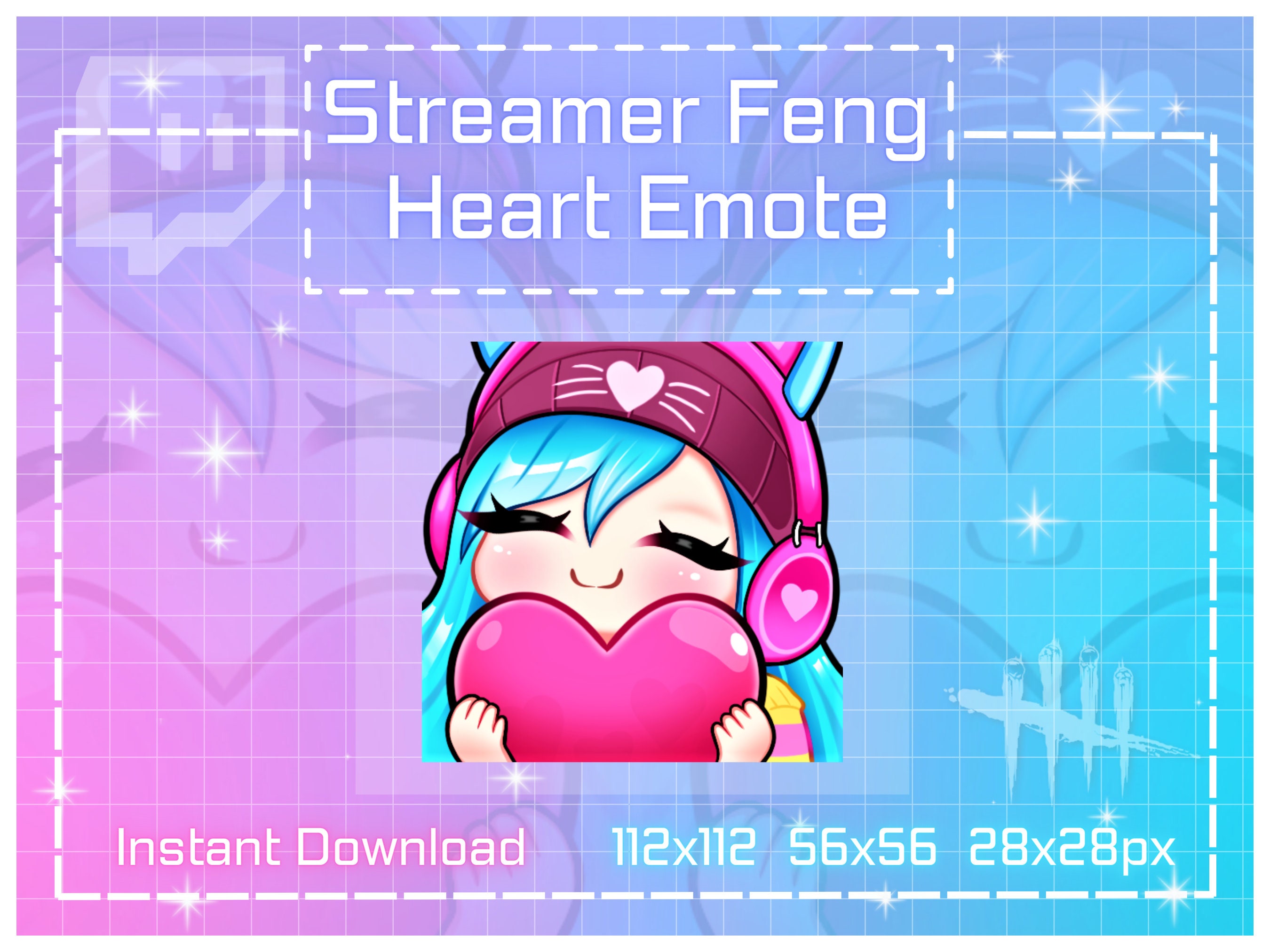 Cute Streamer Feng Min Emote | Dead by Daylight Emotes | Twitch ...