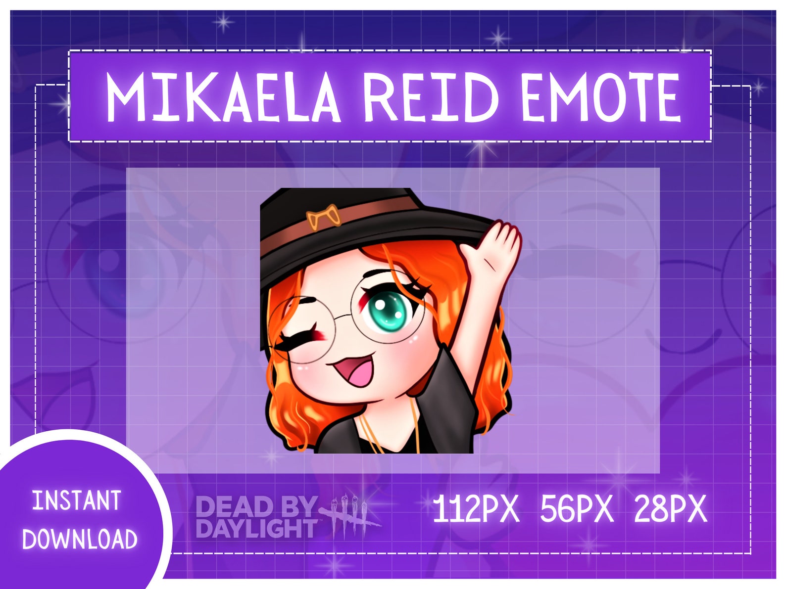 Cute Mikaela Reid Wave Emote | Dead by Daylight | Twitch, Discord ...