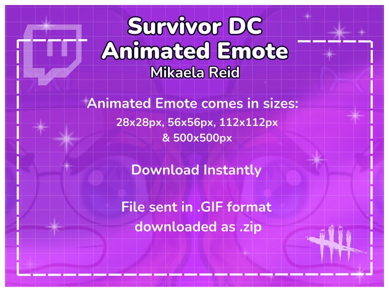 ANIMATED DBD Emote, Mikaela Reid DC Rage Quit Animated Emote, Dead by ...