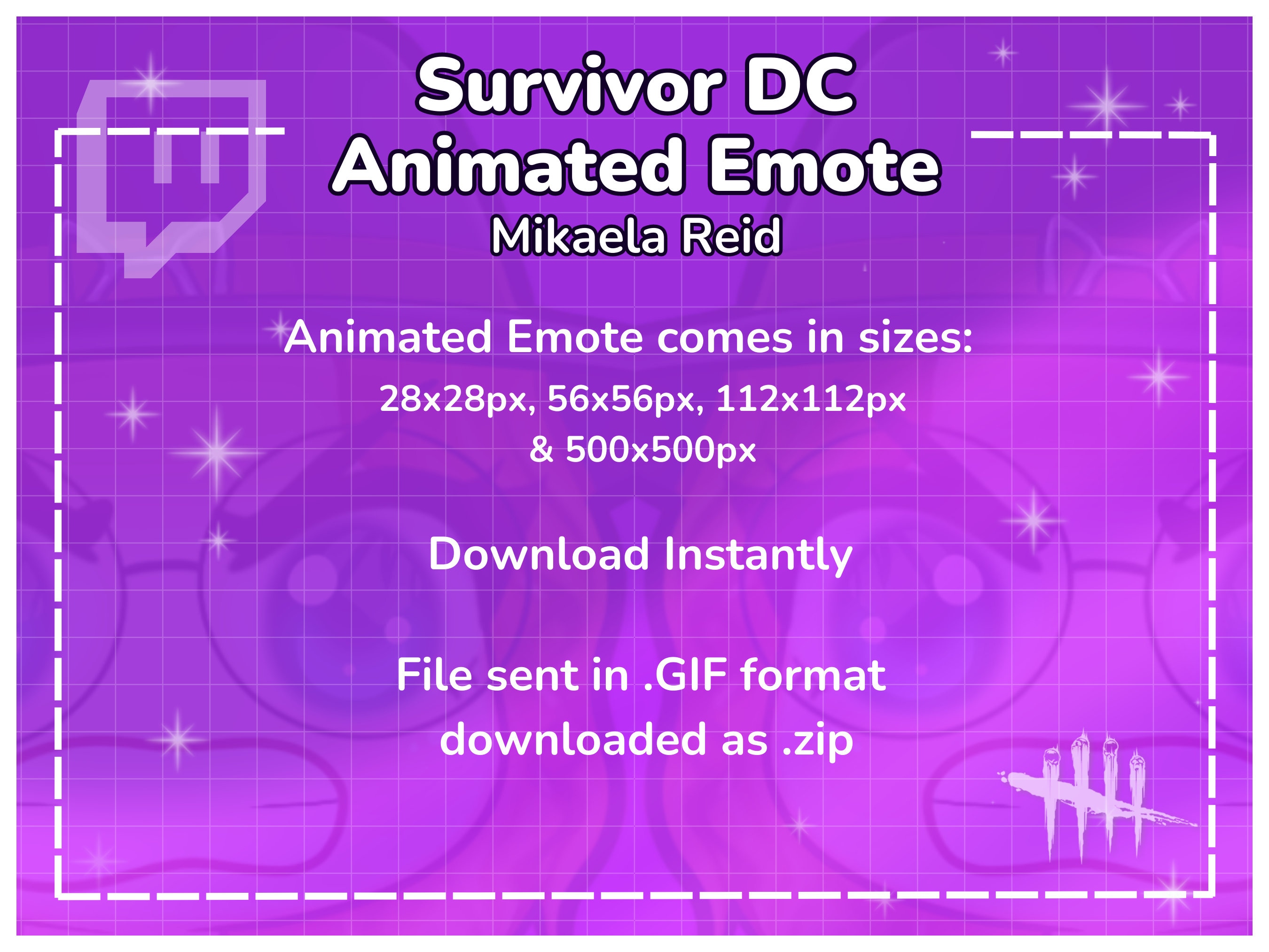 ANIMATED DBD Emote, Mikaela Reid DC Rage Quit Animated Emote, Dead by ...