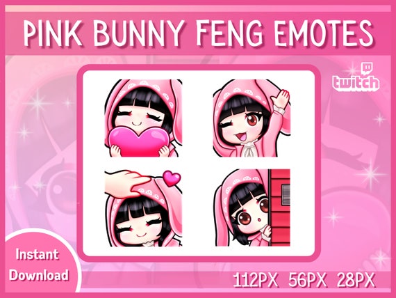 Pink Bunny Feng Min Emotes Dead by Daylight Emotes Twitch - Etsy UK