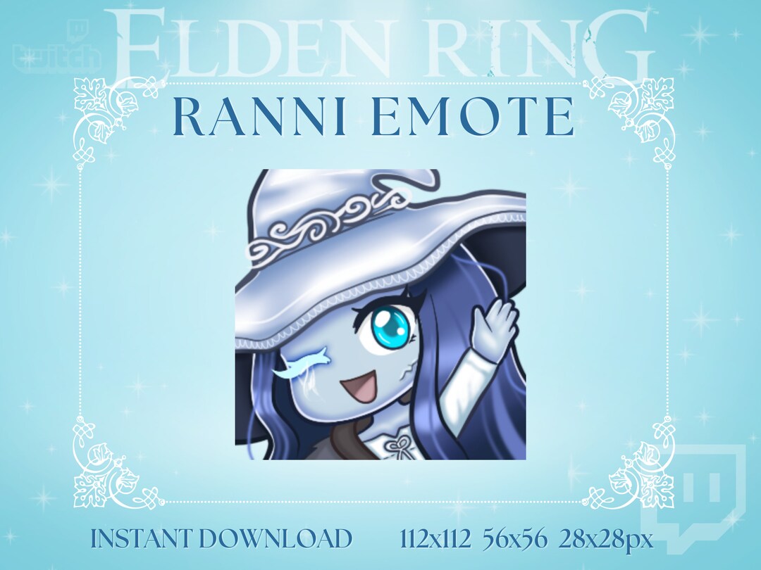 Cute Ranni the Witch Wave Emote | Elden Ring Emote | Twitch, Discord ...