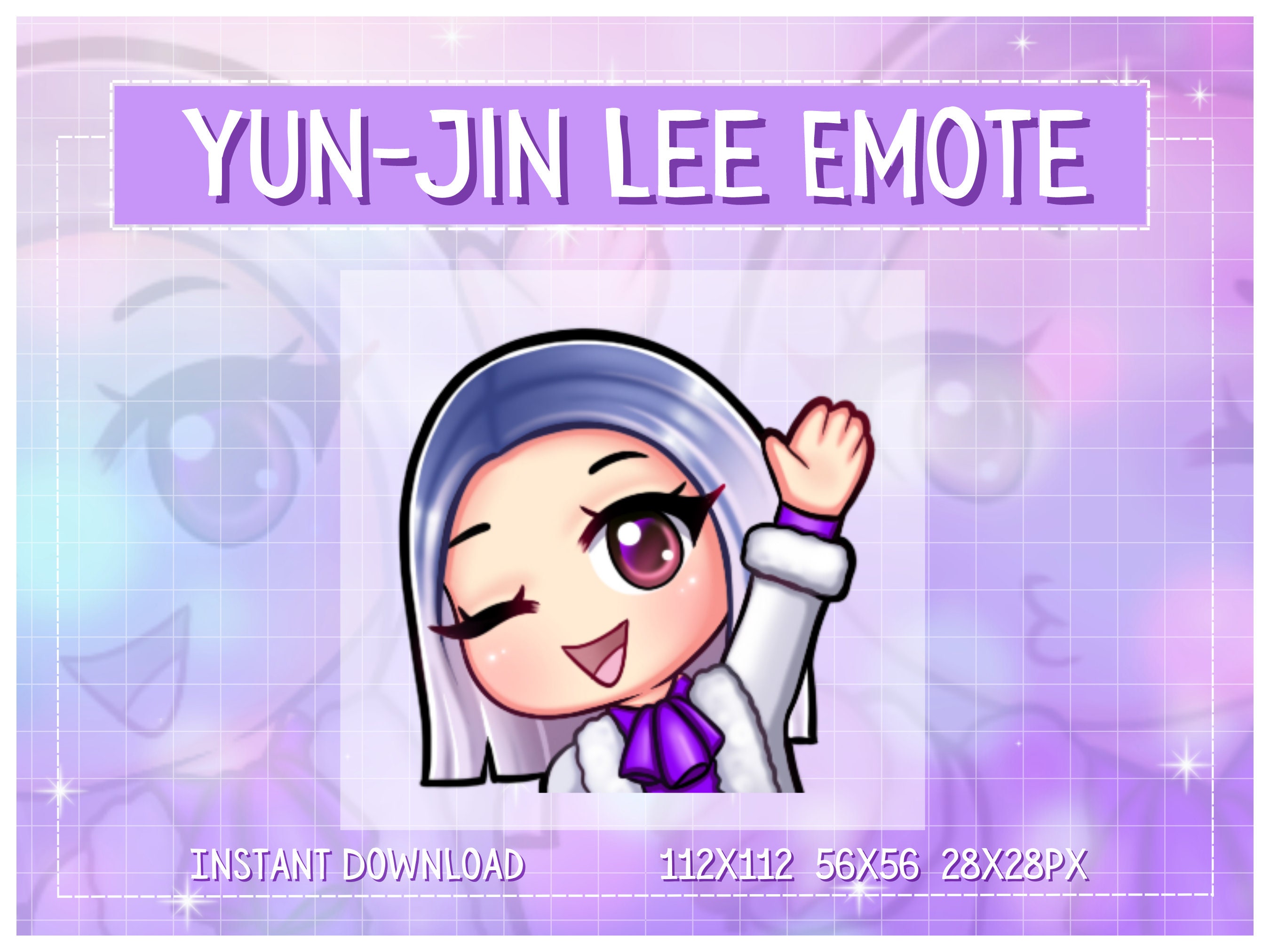 Cute Yun Jin Lee 'wave' Emote | Dead by Daylight Emotes | Twitch ...