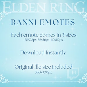 Cute Ranni the Witch Emote Set | Elden Ring Emotes | Twitch, Discord ...