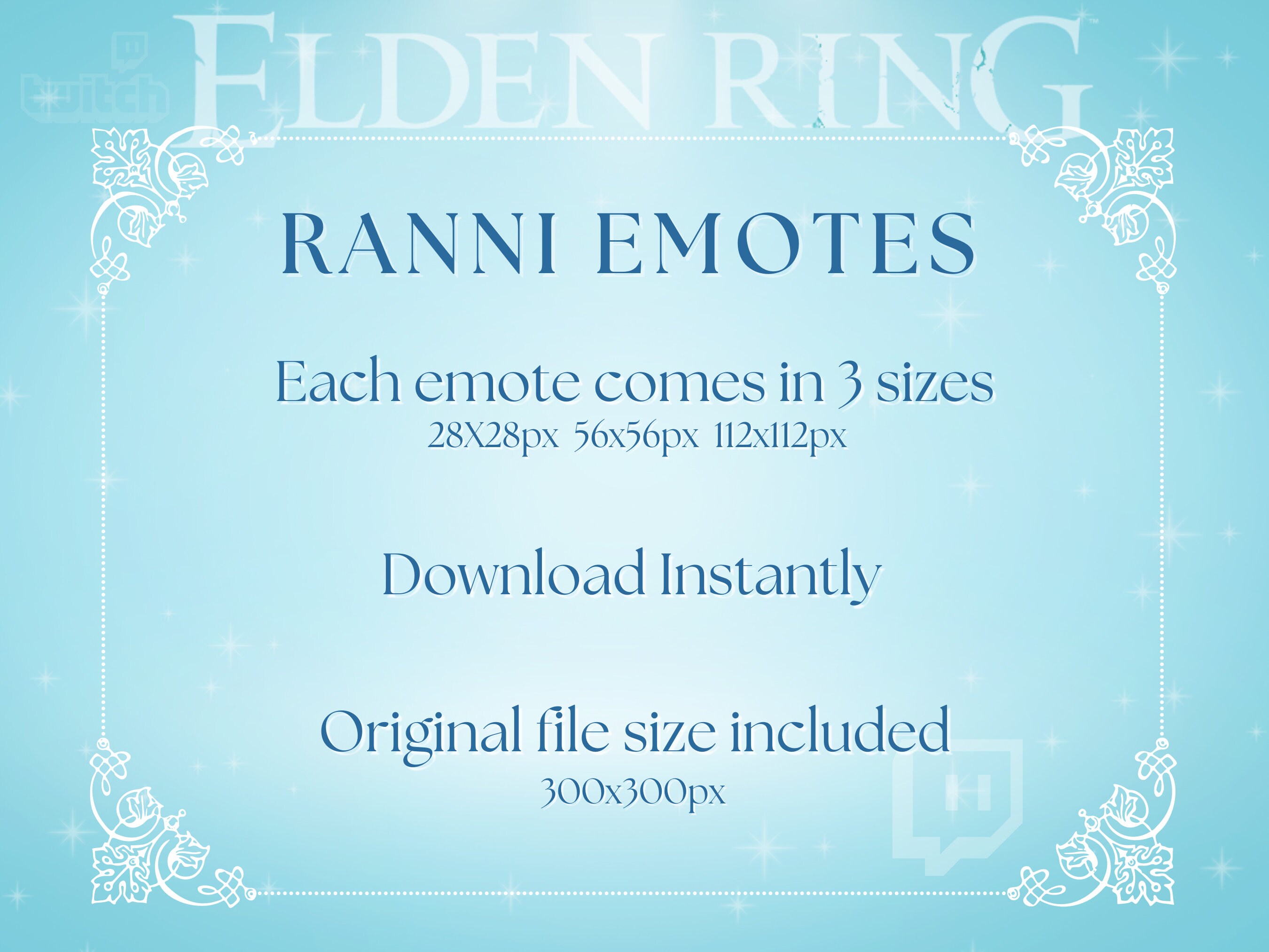 Cute Ranni the Witch Emote Set | Elden Ring Emotes | Twitch, Discord ...