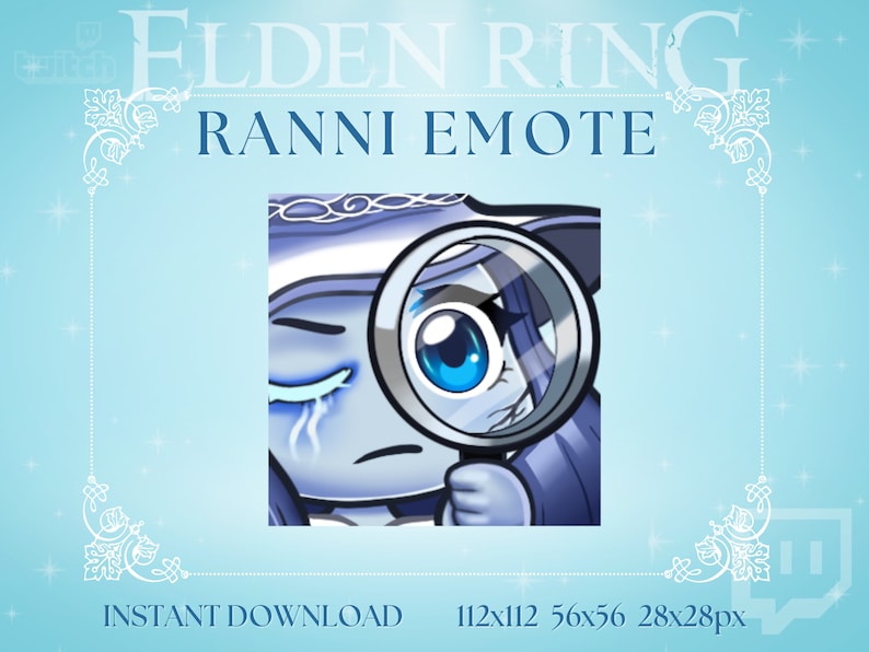 Cute Ranni the Witch 'detective' Emote | Elden Ring Emotes | Twitch ...