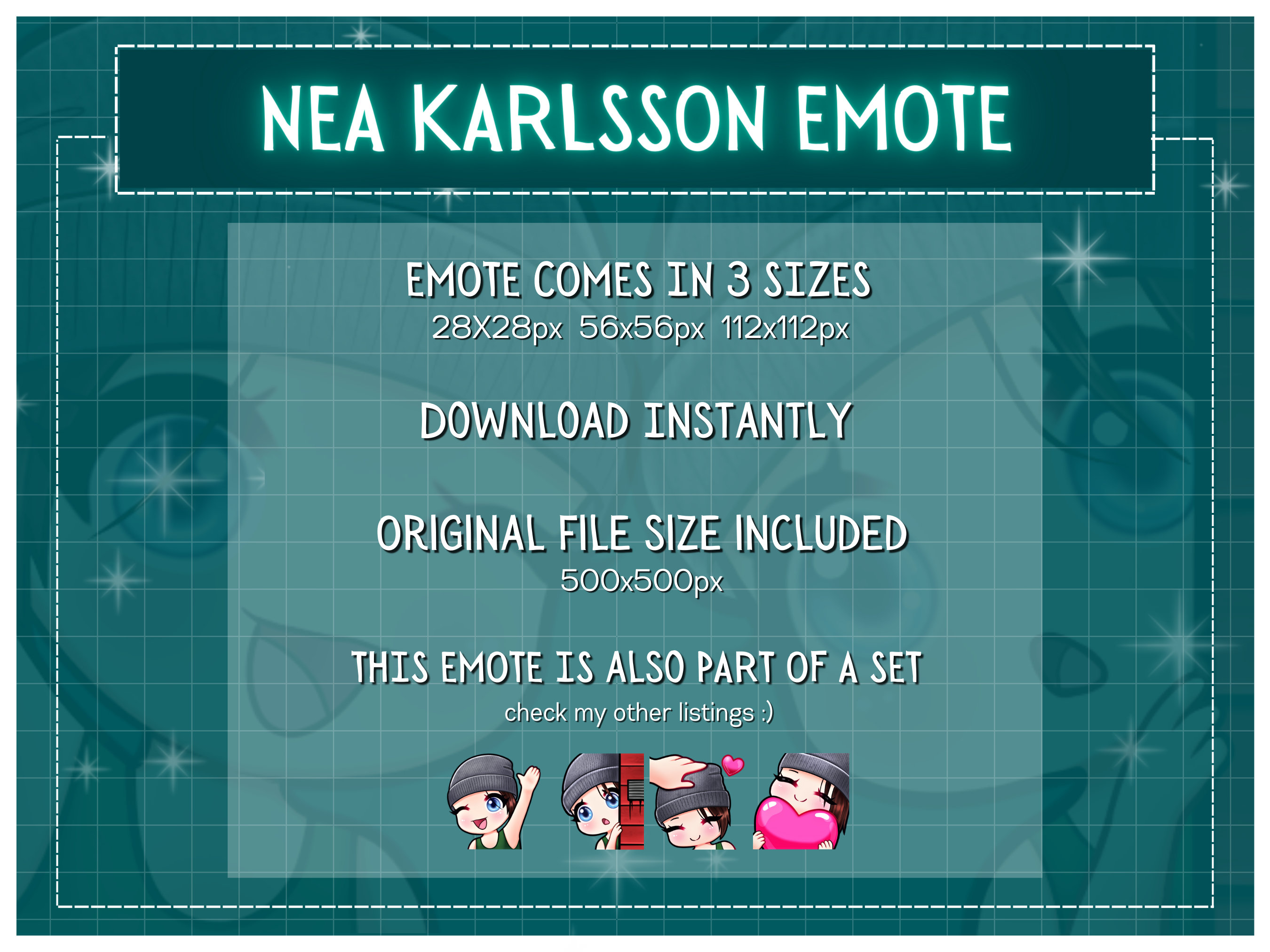 Nea Karlsson Pat Emote Dead by Daylight Twitch Sub/bit Emotes - Etsy