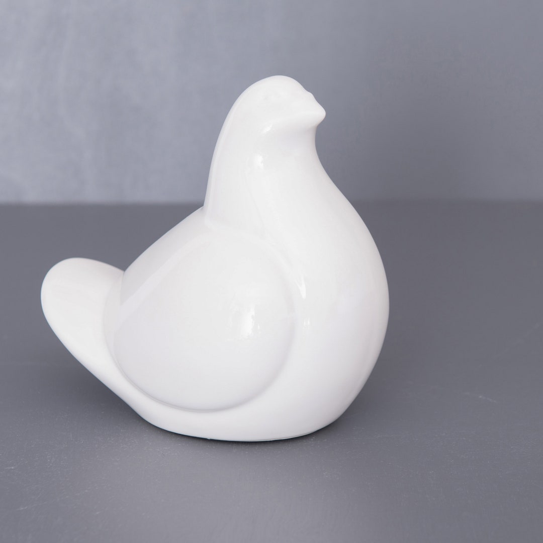 Vintage Ikea White Pigeon 13491, Retro Ikea Bird Statue, Ceramic Dove ...