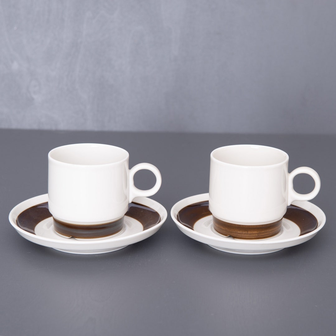 2 Rörstrand Forma Coffee Cups. Scandinavian Vintage 1967 - 1981. Olle ...