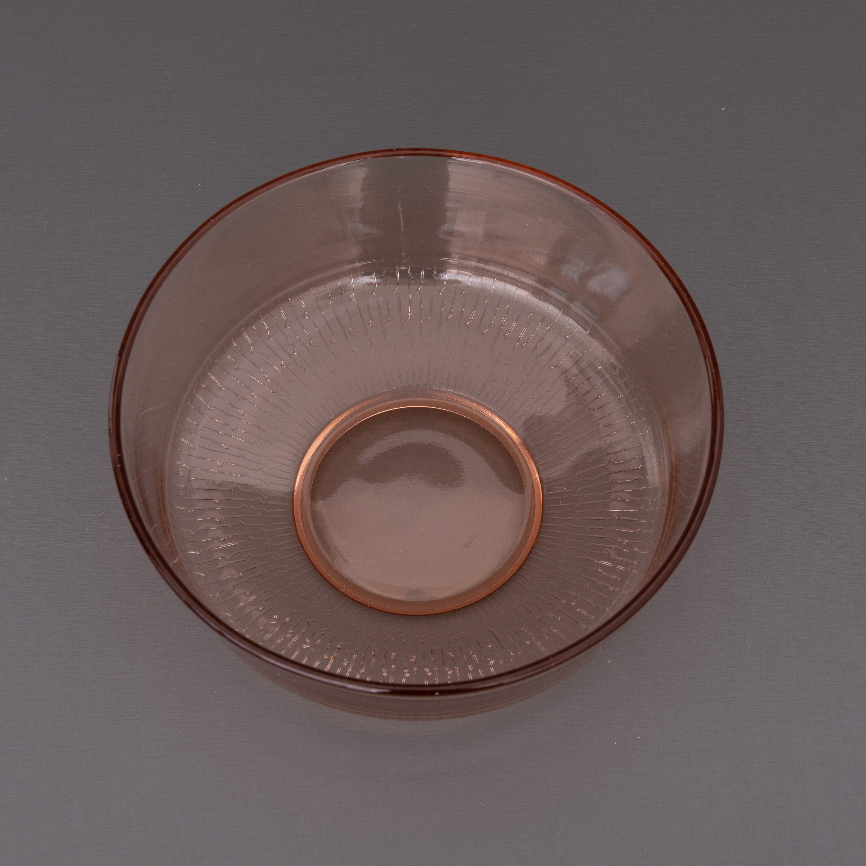 Pink Clear Glass Bowl. Vintage Tarbeklaas, Estonia, 1970s. Medium Sized ...