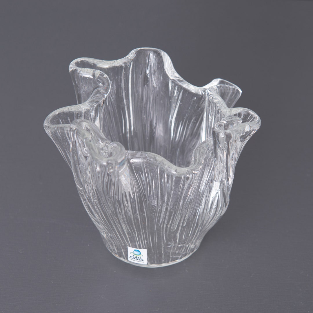 Hand Made Vintage Vase, Lasi Ruusu Design Finland. Nordic Glass Art ...