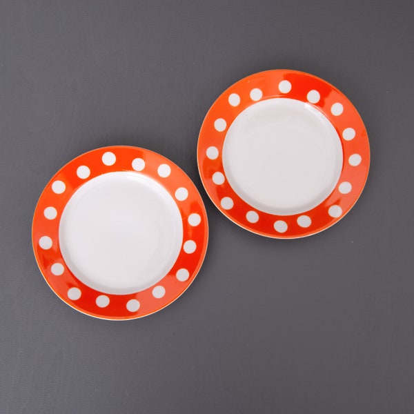 Polka Dot Plate - Etsy