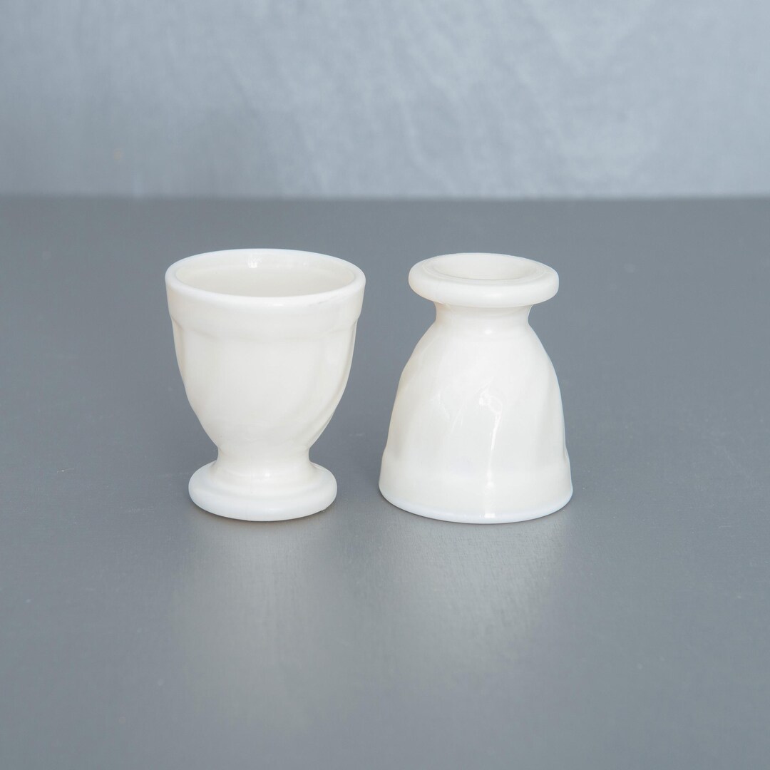 Vintage Milk Glass Egg Cups From Arcopal, France. French Vintage in ...