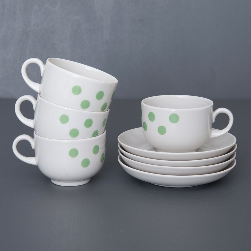 Polka Dot Tea Cups - Etsy
