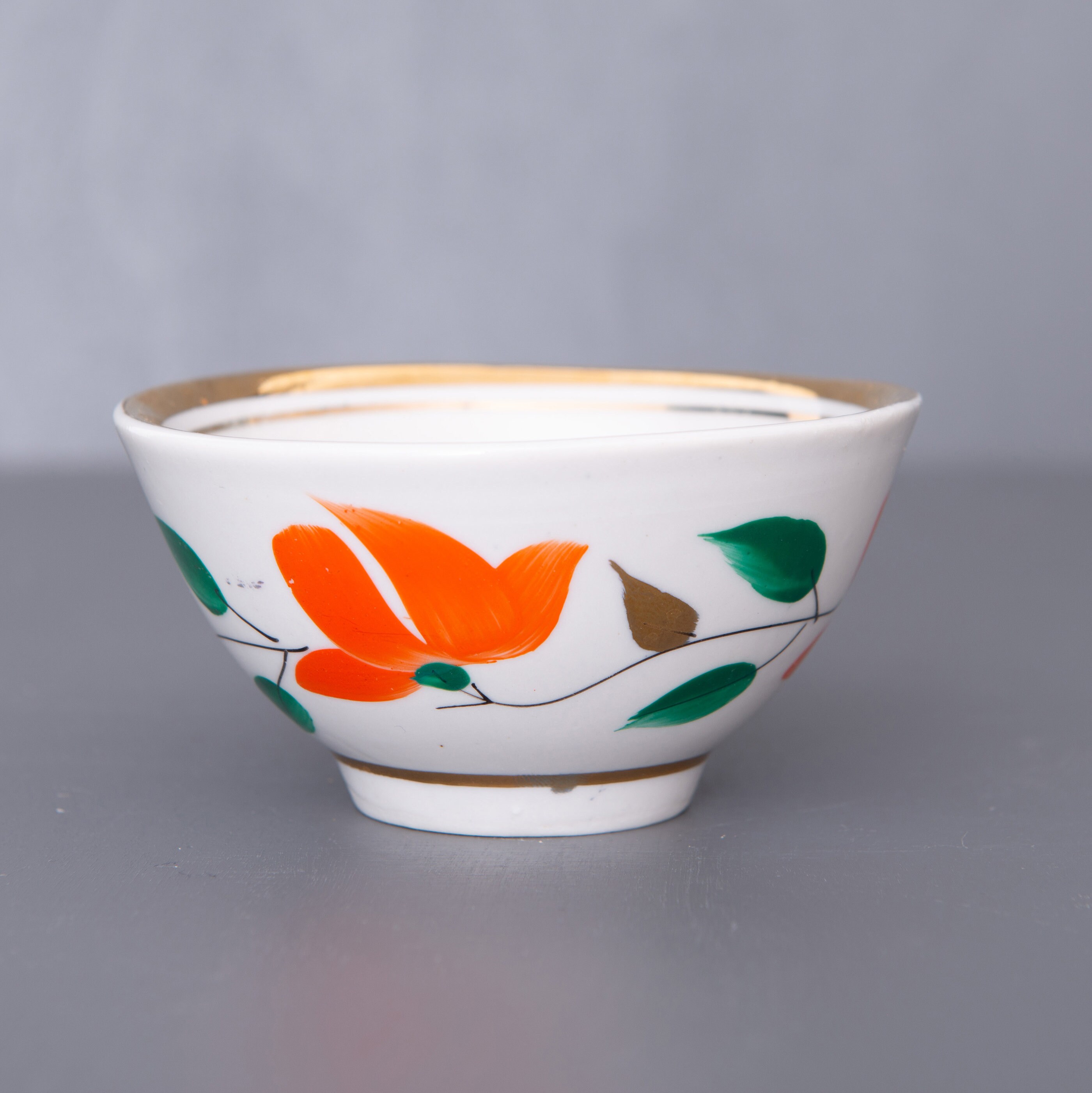 Vintage Tashkent Tea Bowls. A Set of 4 Hand Painted Tea Bowls - Etsy