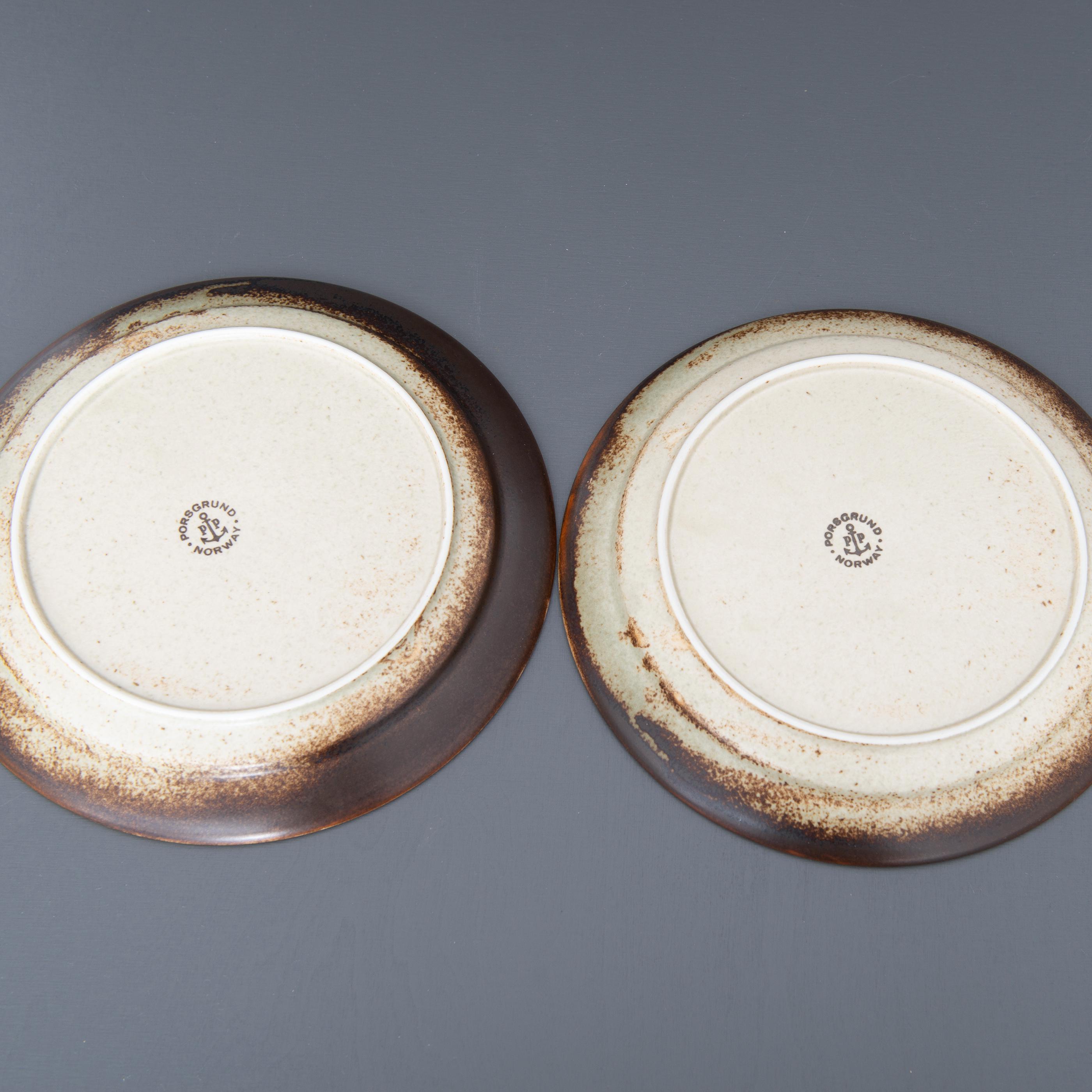 Porsgrund Lava Dinner Plates (set of 2): Scandinavian Stoneware, Norway ...