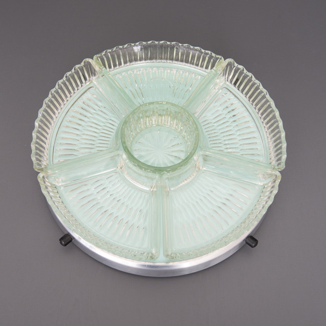 Soviet Vintage Lazy Susan, 1970s Tableware. Mint Green Revolving ...