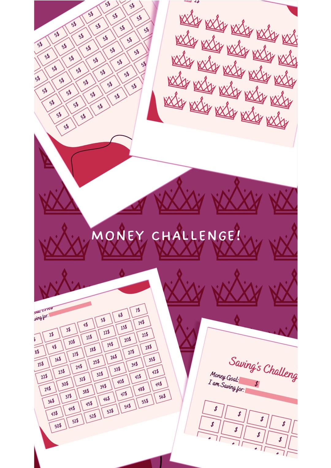 Money Challenge Aesthetic - Etsy