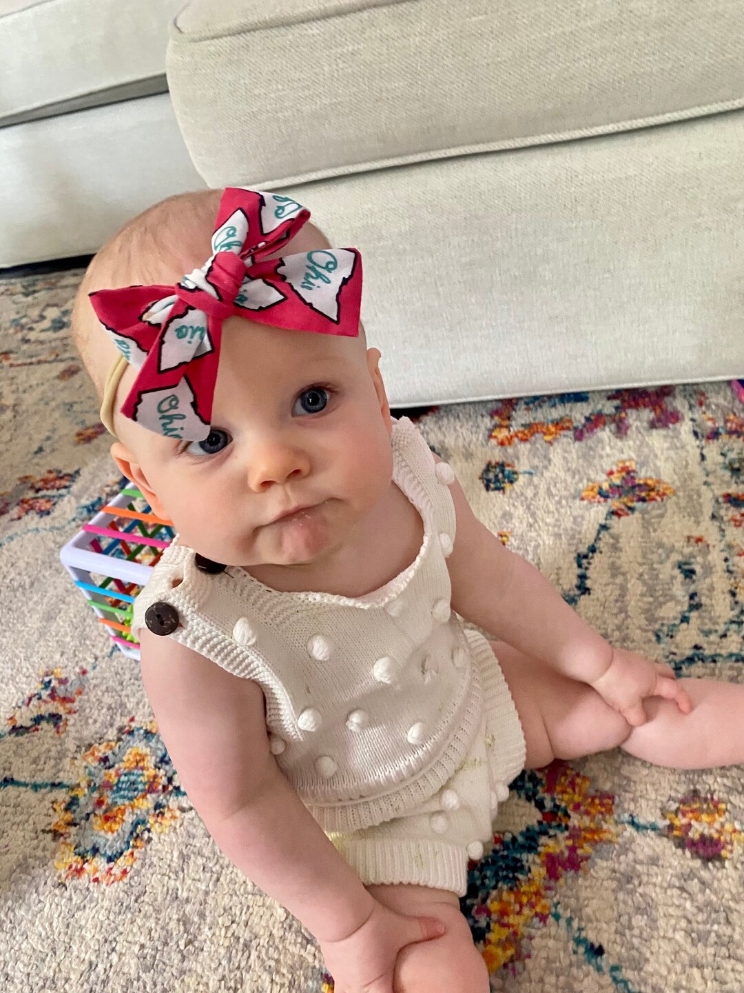 Ohio State Baby Bow, Ohio State Hair Clip for Girl, Ohio State Hair Bow ...