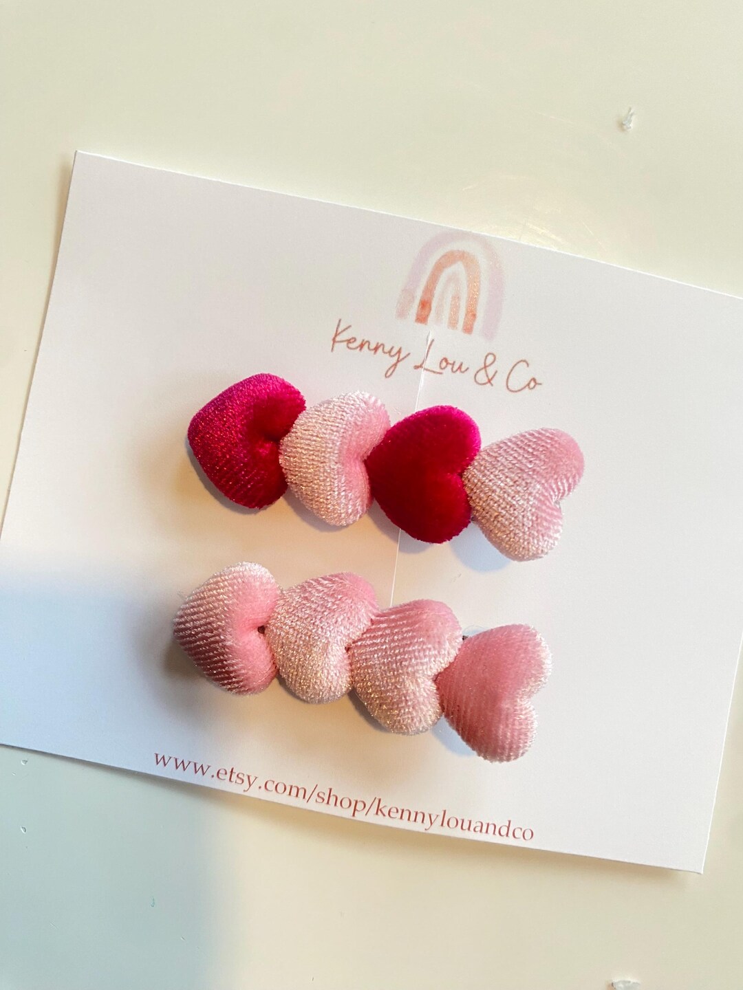 Valentines Day Hair Clip Set, Heart Hair Clip, Toddler Hair Clip ...