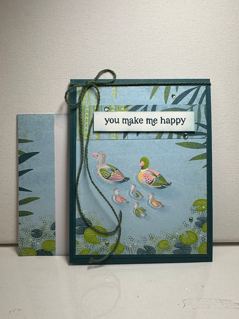 Homemade Greeting Card - Happy - Ducks - Ducklings - Pond - Stampin' Up ...