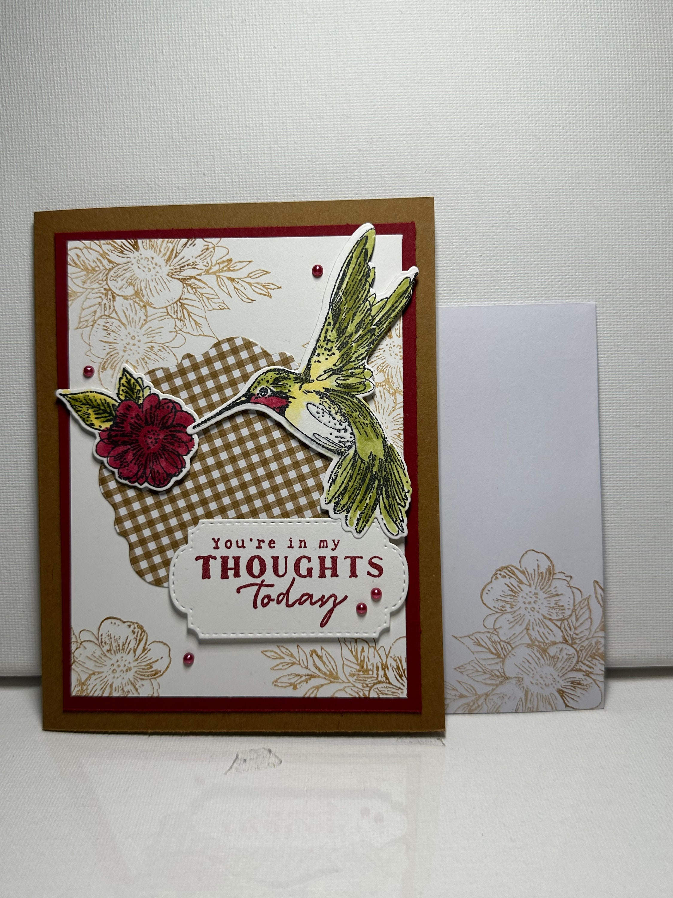 Homemade Greeting Card - Sympathy - Hummingbird - Floral - Stampin' Up ...