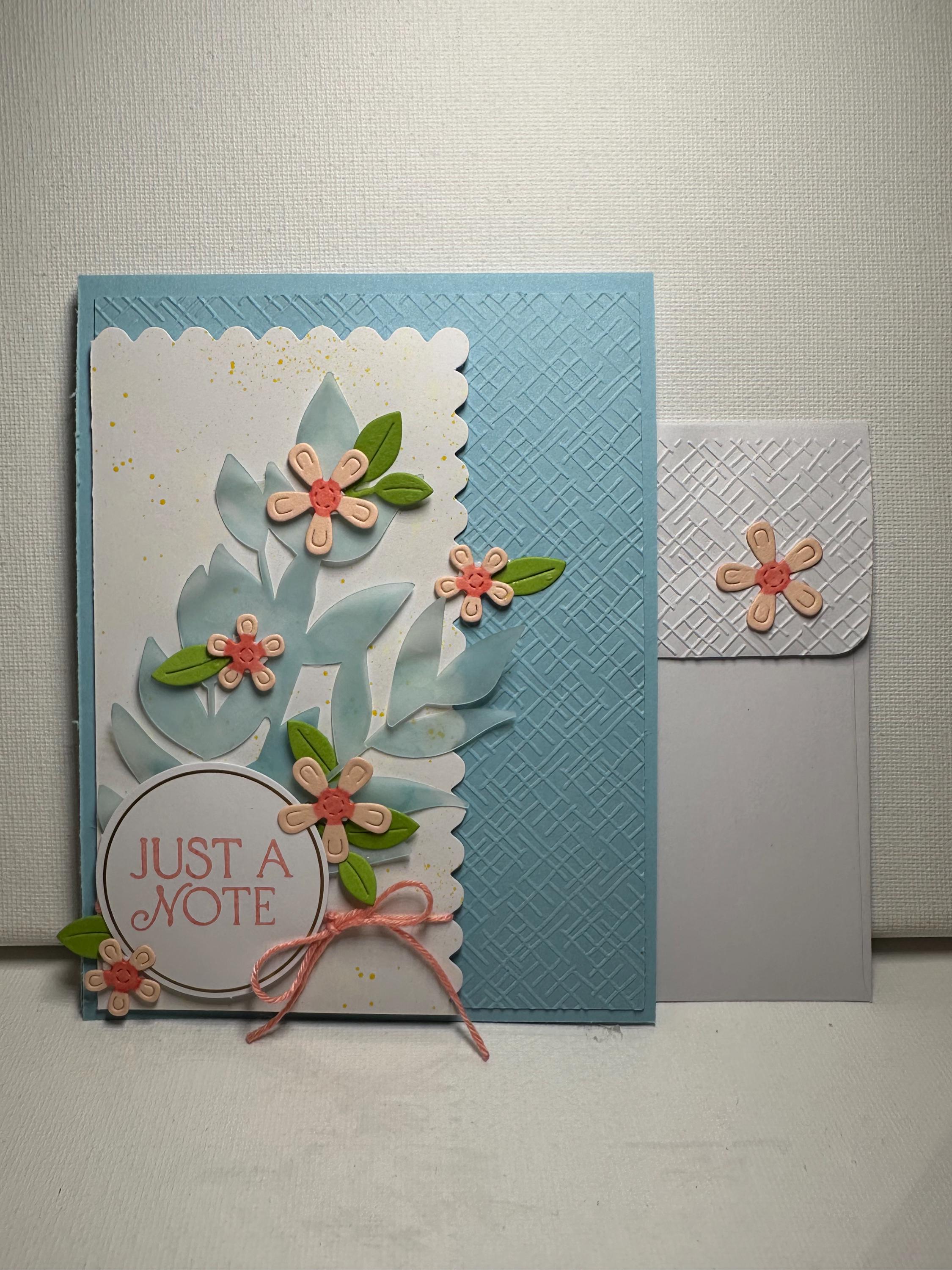 Homemade Greeting Card - Note - Floral - Stampin' Up - Etsy