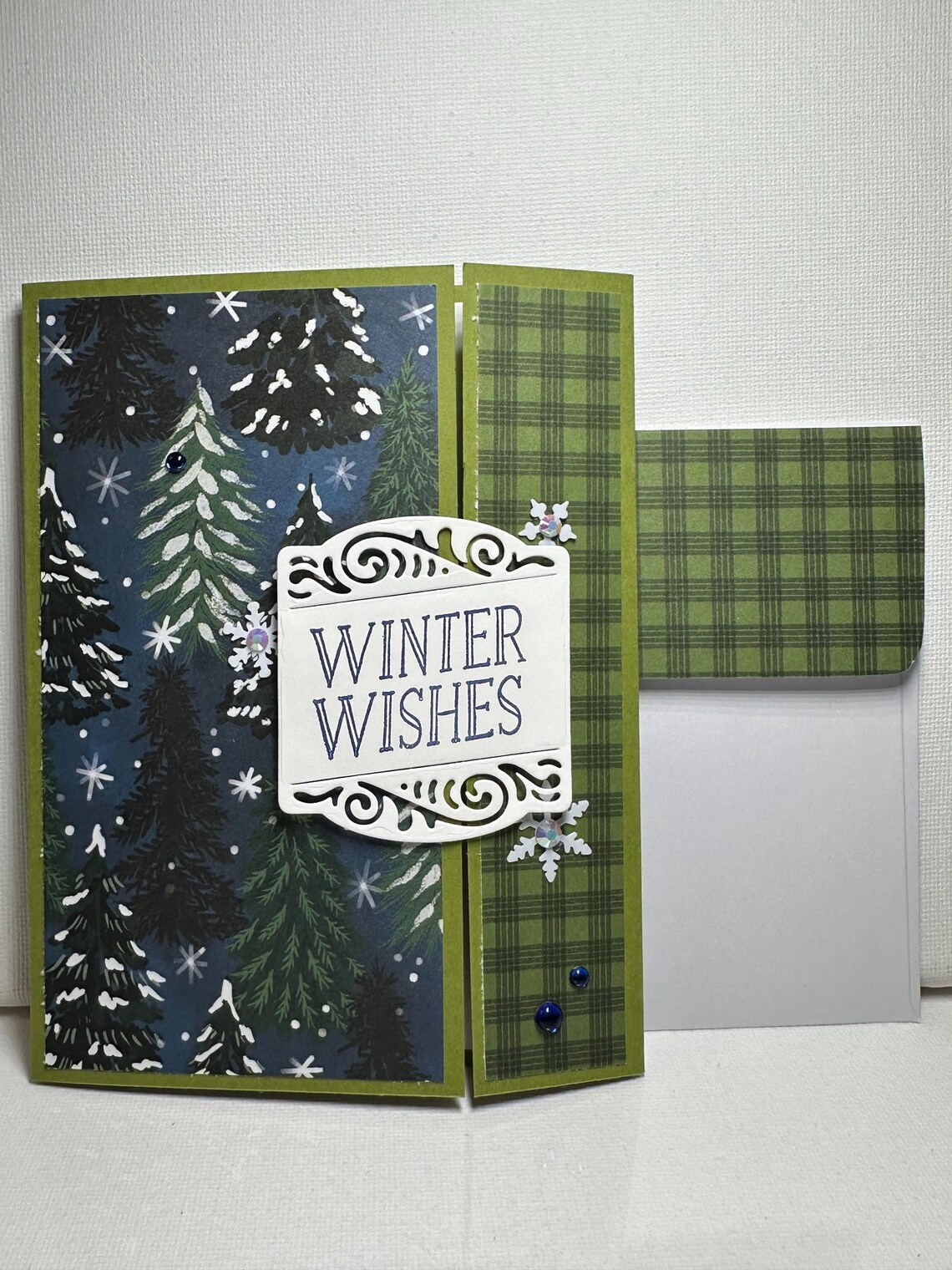 Homemade Greeting Card - Christmas - Winter - Snowflakes - Stampin' Up ...