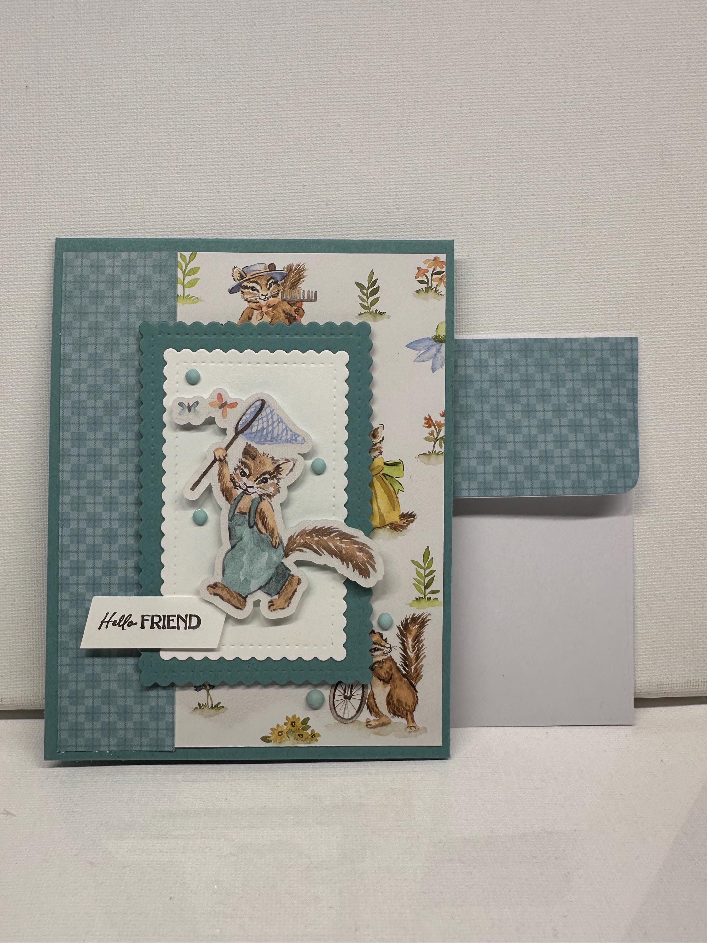 Homemade Greeting Card - Hello Friend - Storybook Friends - Stampin' Up ...