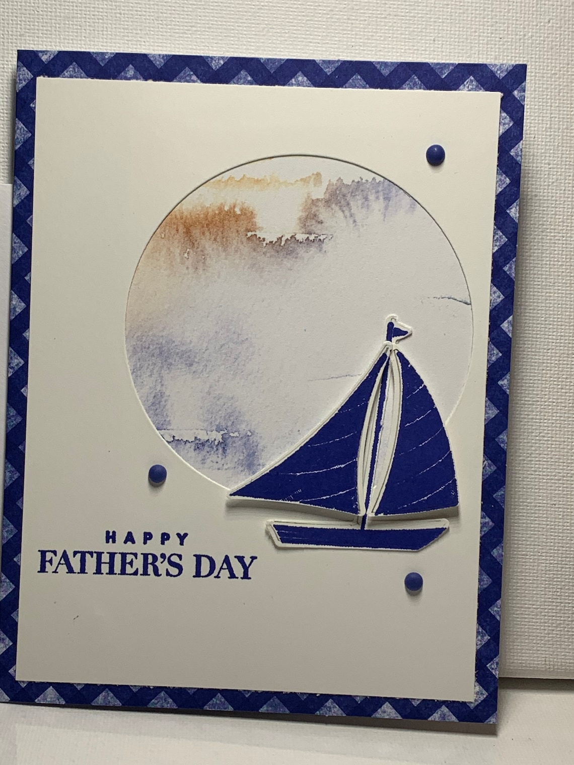 Homemade Greeting Card - Father's Day - Boat - Sail - Stampin' Up - Etsy