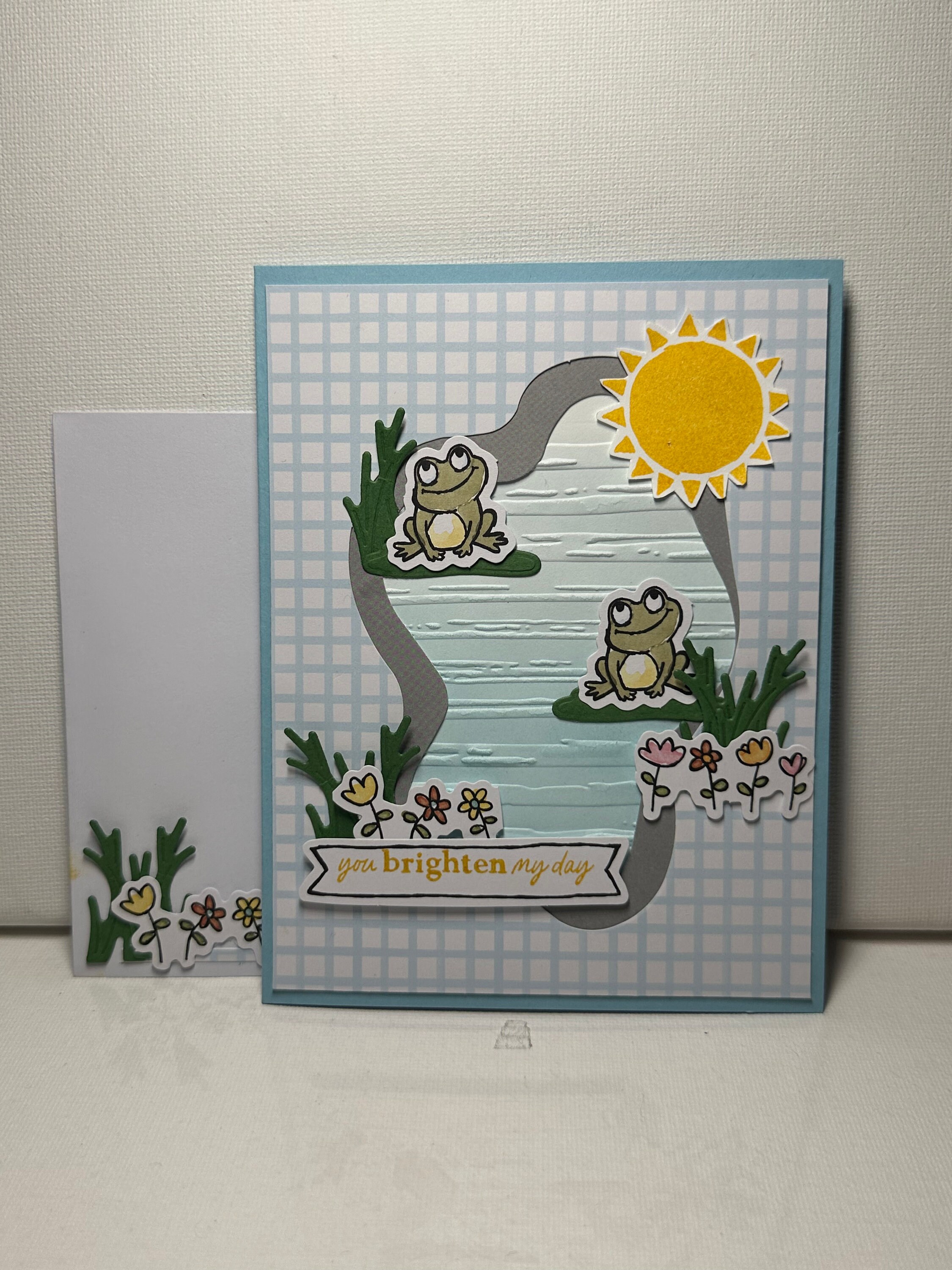 Homemade Greeting Card - Friends - Frogs - Flowers - Sunshine - Stampin ...