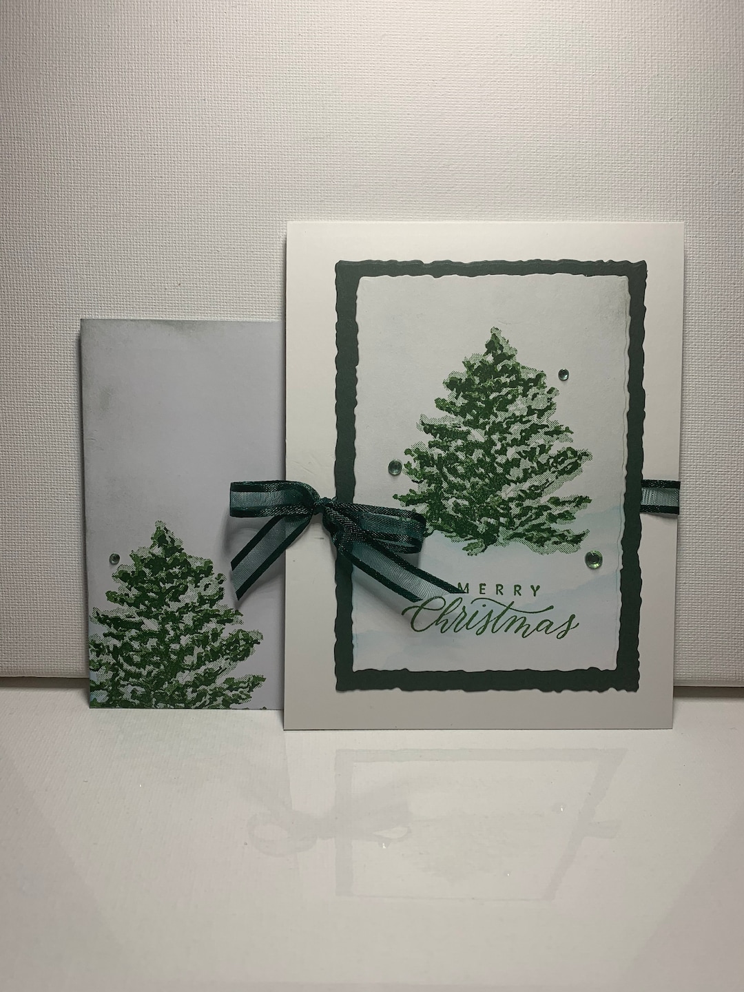 Homemade Greeting Cards - Christmas - Trees - Stampin' Up - Etsy