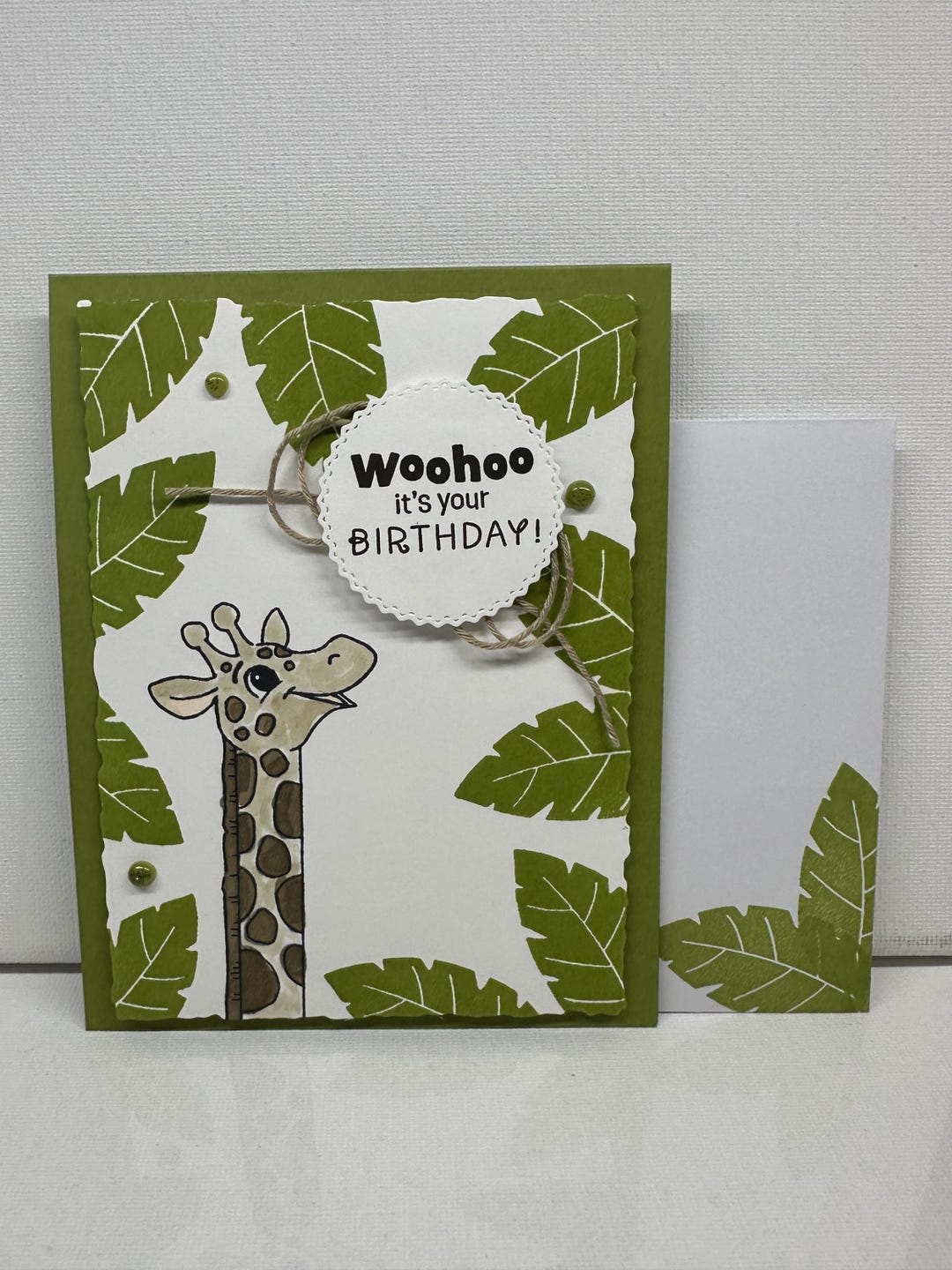 Homemade Greeting Card - Birthday - Zoo - Zoo Animals - Giraffe ...