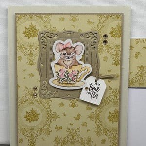 Homemade Greeting Card - Tea Time - Storybook Friends - Stampin' Up - Etsy