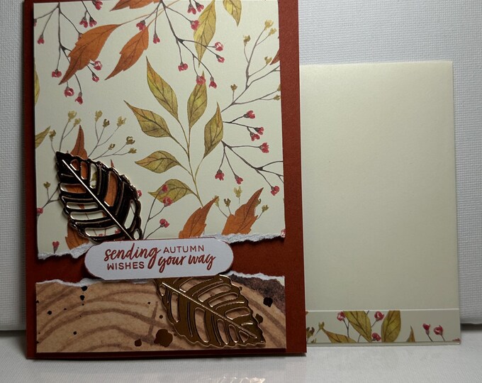 Homemade Greeting Card Fall/autumn Paper Pumpkin Stampin' Up - Etsy
