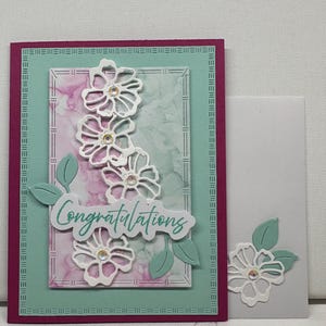 Homemade Greeting Card - Retirement - Congratulations - Floral ...