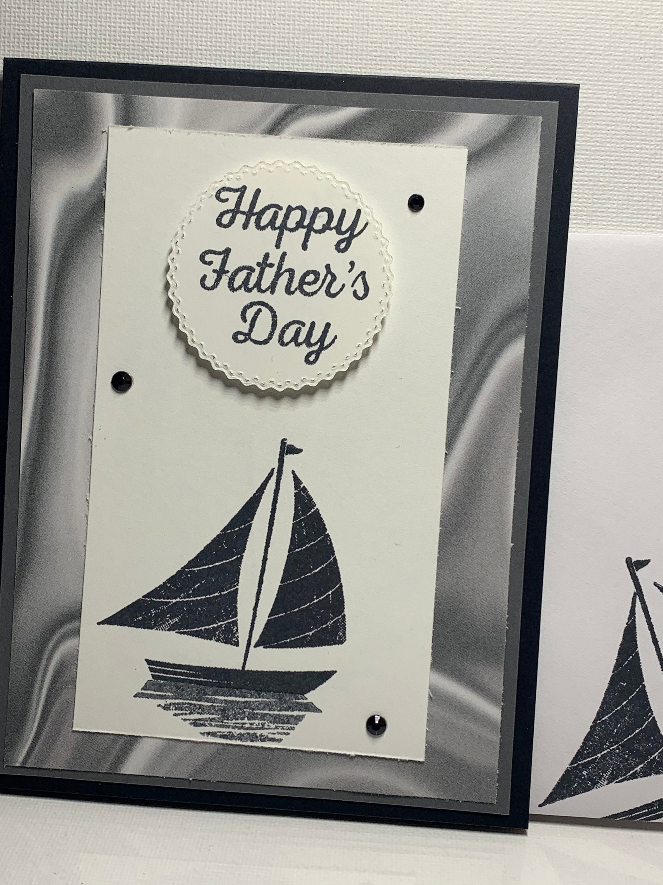 Homemade Greeting Card - Father's Day - Boat - Sail - Stampin' Up - Etsy