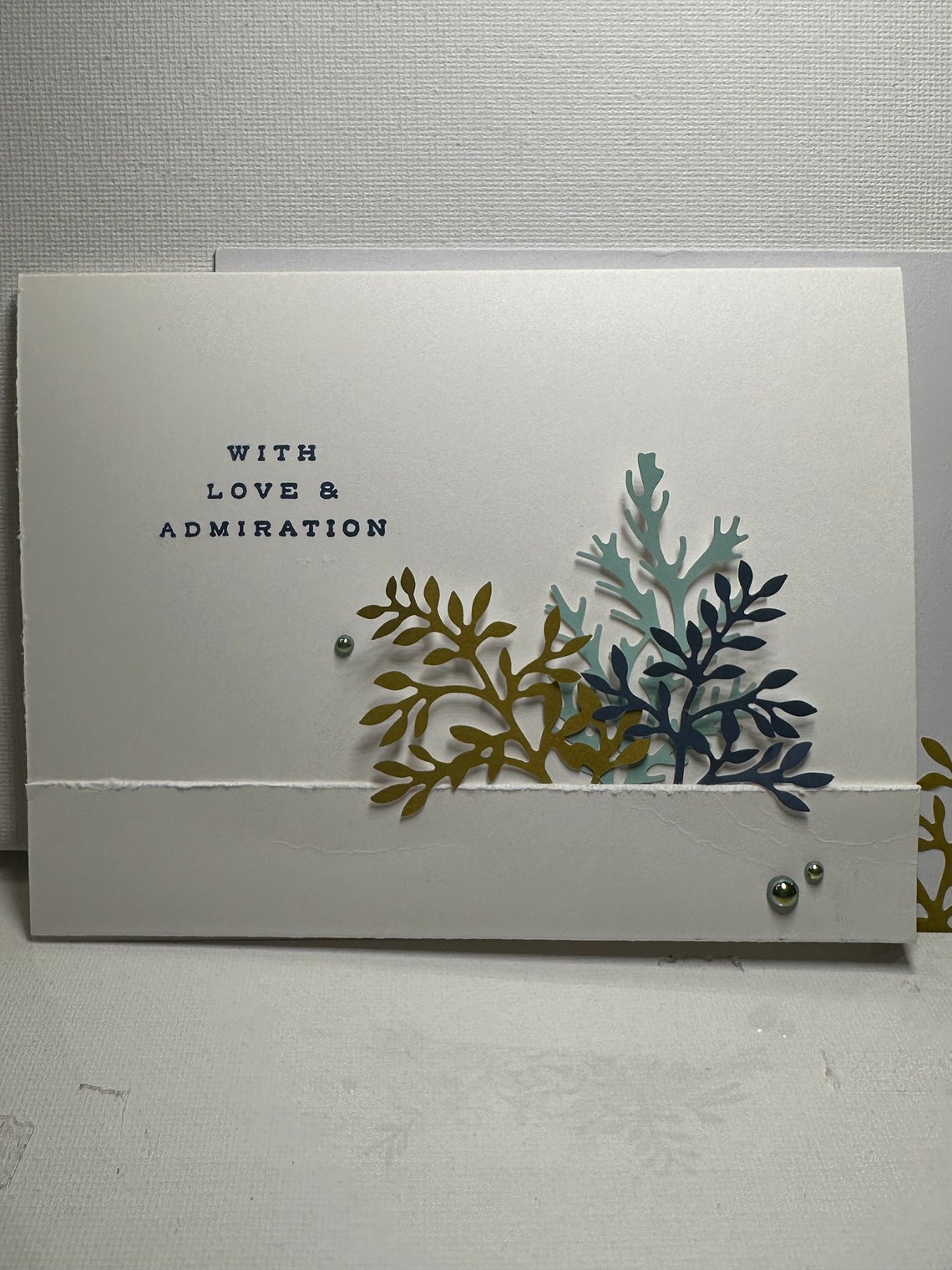 Homemade Greeting Card - Love & Admiration - Trees - Stampin' Up - Etsy