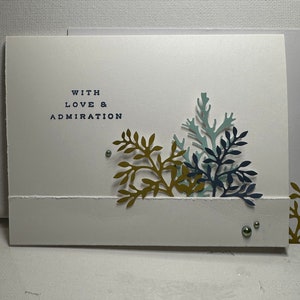 Homemade Greeting Card - Love & Admiration - Trees - Stampin' Up - Etsy