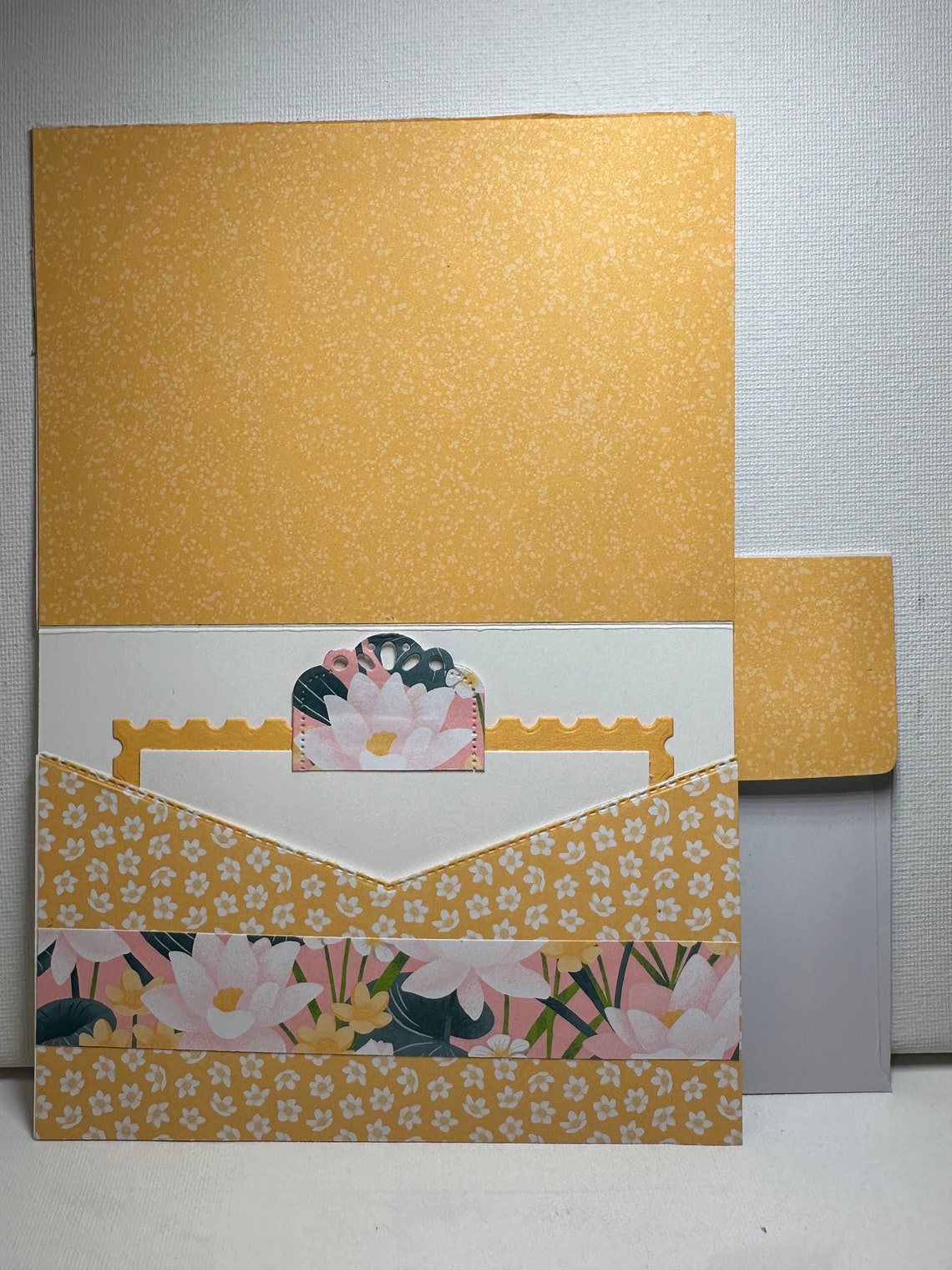 Homemade Greeting Card - Hello - Lilly Pad - Stampin' Up - Etsy