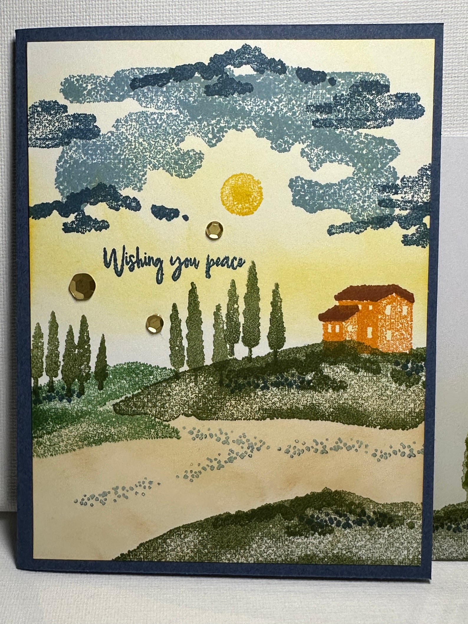 Homemade Greeting Card - Sympathy - Tuscany - Italy - Stampin' Up - Etsy