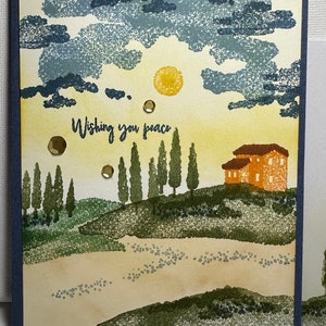 Homemade Greeting Card - Sympathy - Tuscany - Italy - Stampin' Up - Etsy