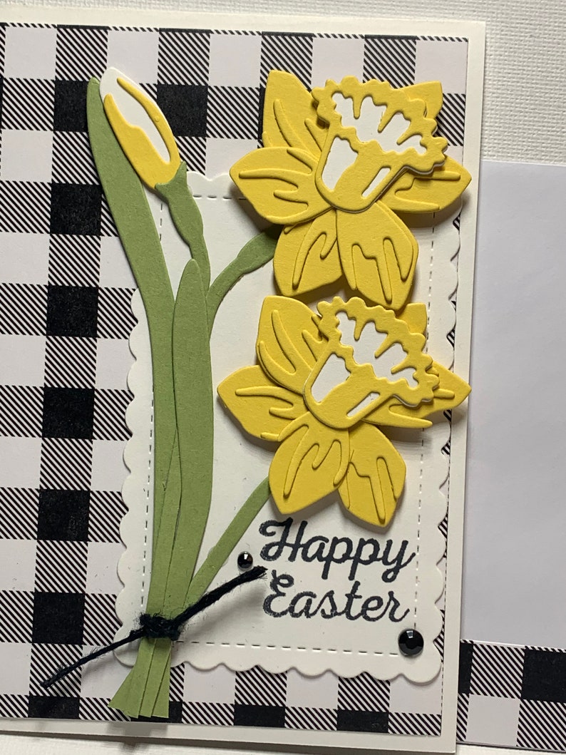 Homemade Greeting Card - Easter - Daffodil - Floral - Stampin' Up - Etsy