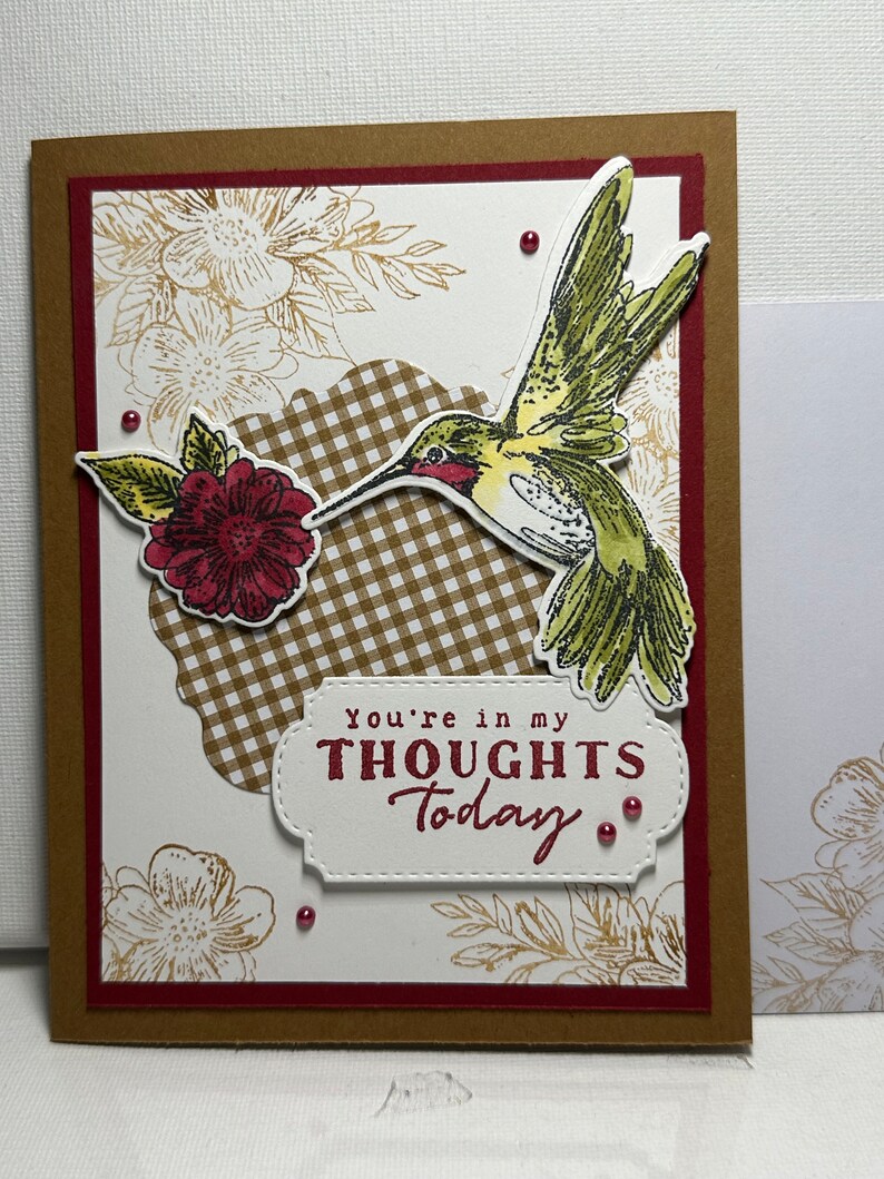 Homemade Greeting Card - Sympathy - Hummingbird - Floral - Stampin' Up ...