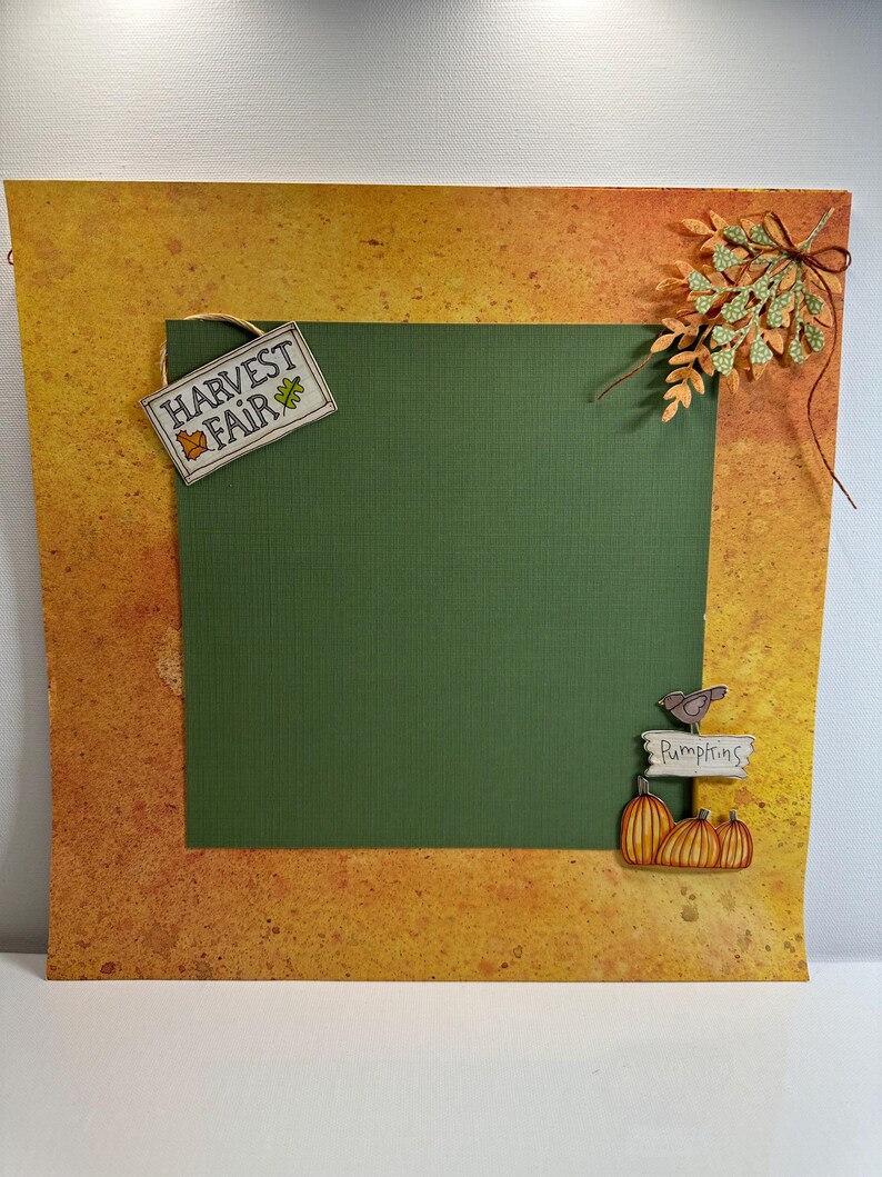 Scrapbook Pages - Fall - Autumn - Stampin' Up - Etsy