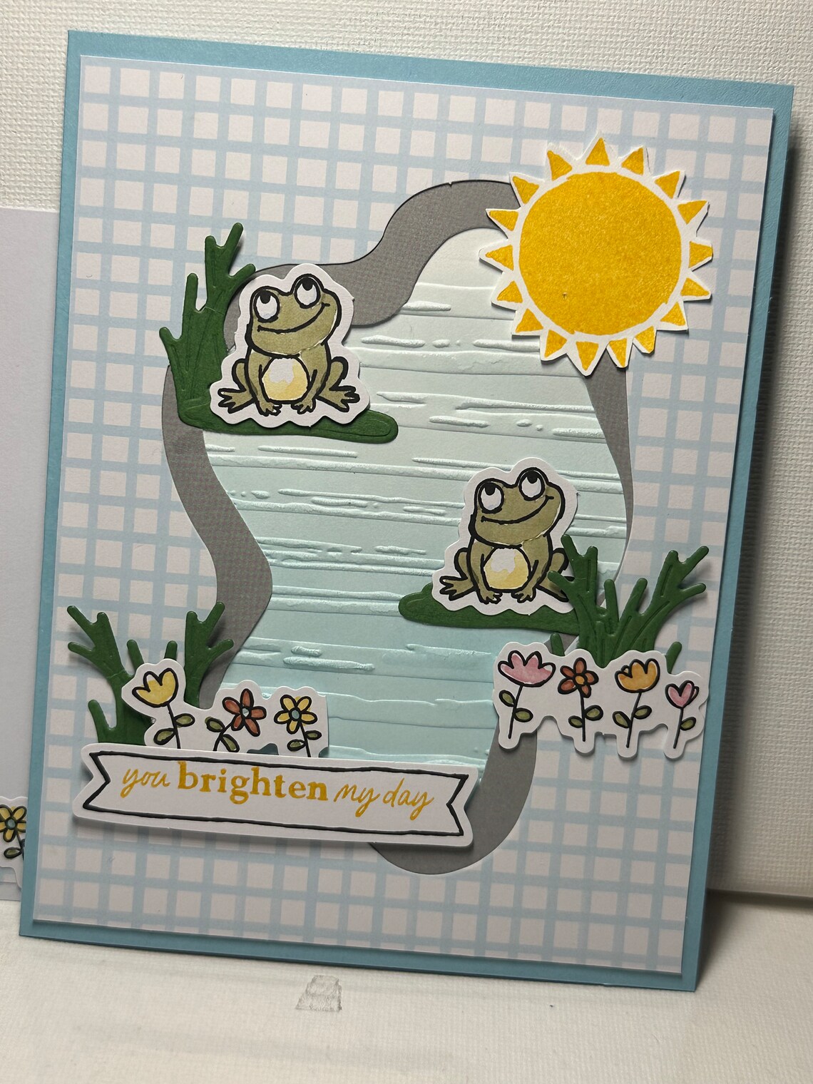 Homemade Greeting Card - Friends - Frogs - Flowers - Sunshine - Stampin ...